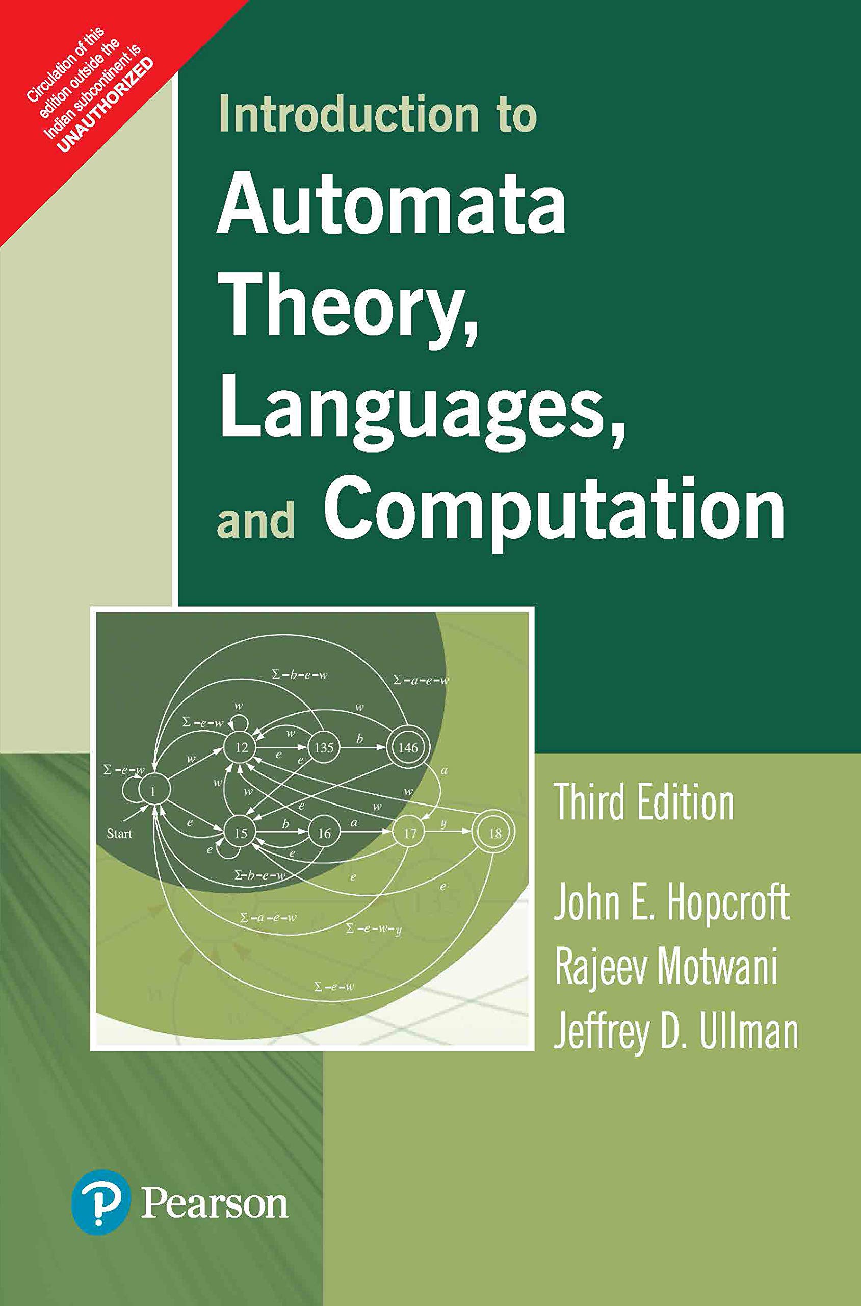 Introduction to Automata Theory, Languages, and Computation 8131720470 ...